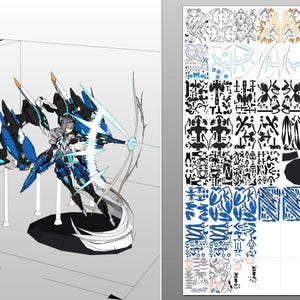 Honkai Impact 3rd; Bronya - Herrscher of Truth, Papercraft Figure ...