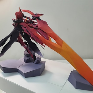 Honkai Impact 3 Murata Himeko Vermillion Knight, Papercraft Figure ...