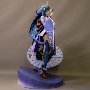 Genshin Impact Raiden Shogun, Papercraft Figure, Digital, PDF Template ...