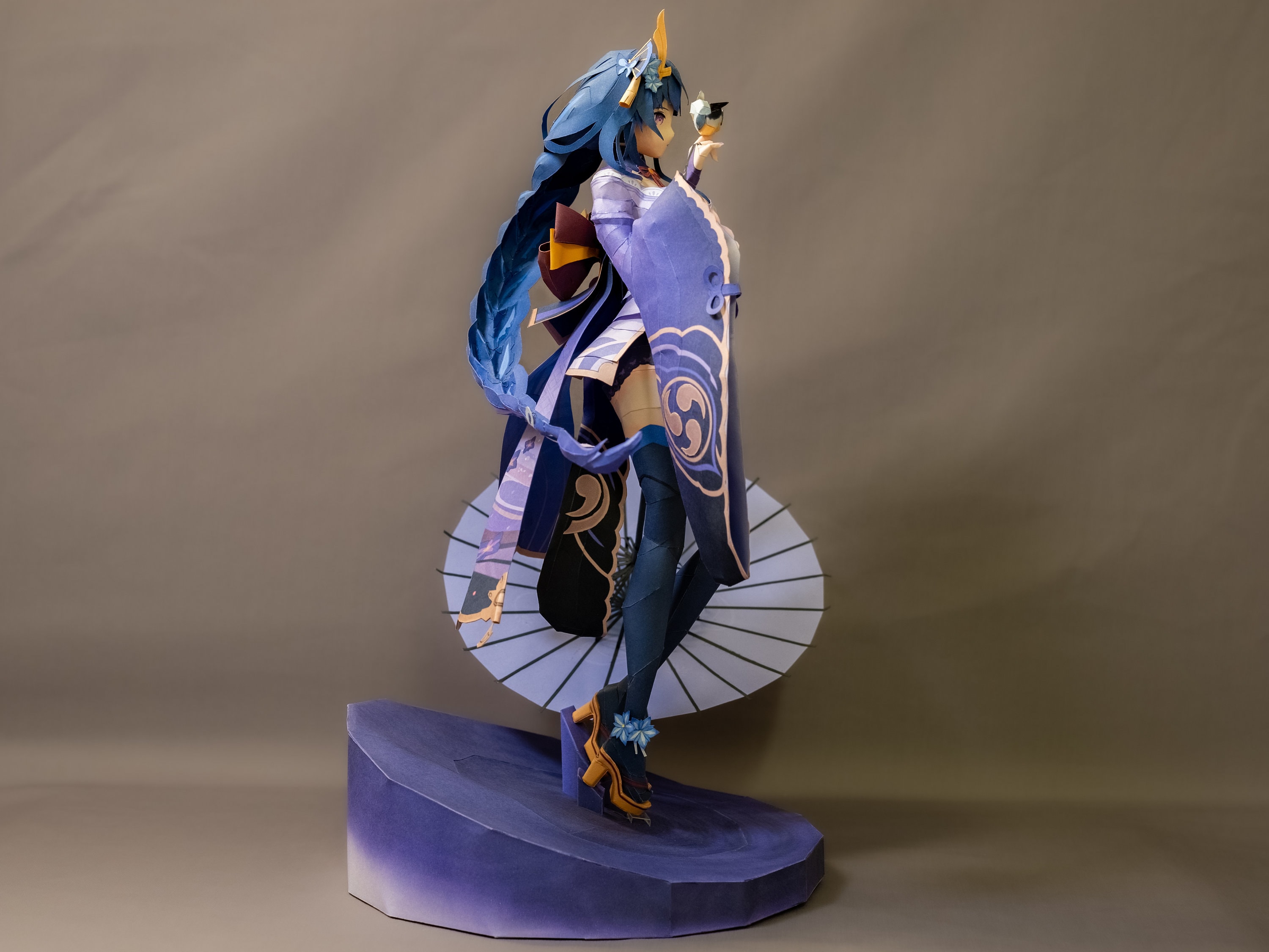 Genshin Impact Raiden Shogun, Papercraft Figure, Digital, PDF Template ...