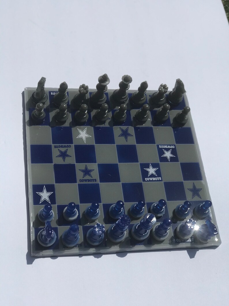 Cowboy Chessboard, Custom Chess Set, Customizable Gifts, Chessboard ...