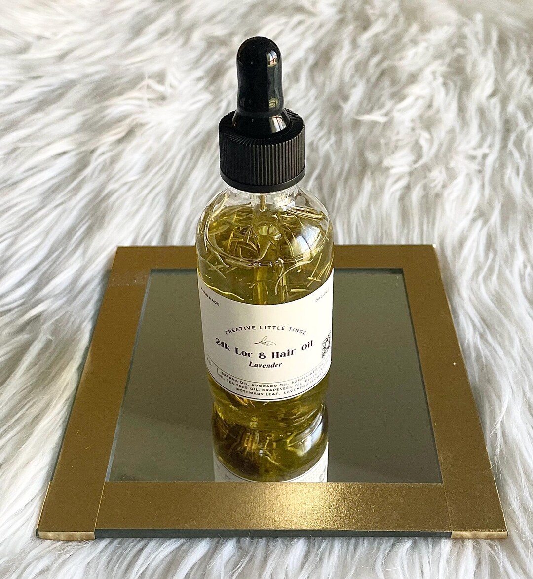 24K Lavender Loc & Hair Oil - Etsy