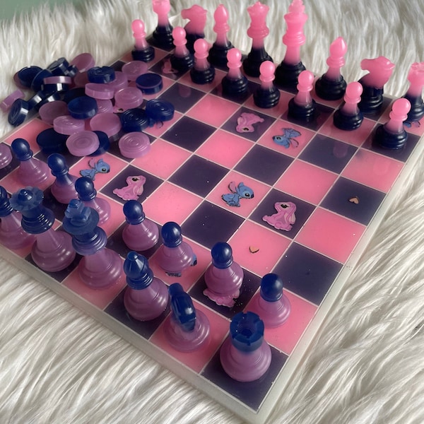 Stitch Chess Set - Etsy