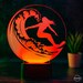 Acrylic Table Lamp With Surfer Motif - the Perfect Gift for Surfers ...
