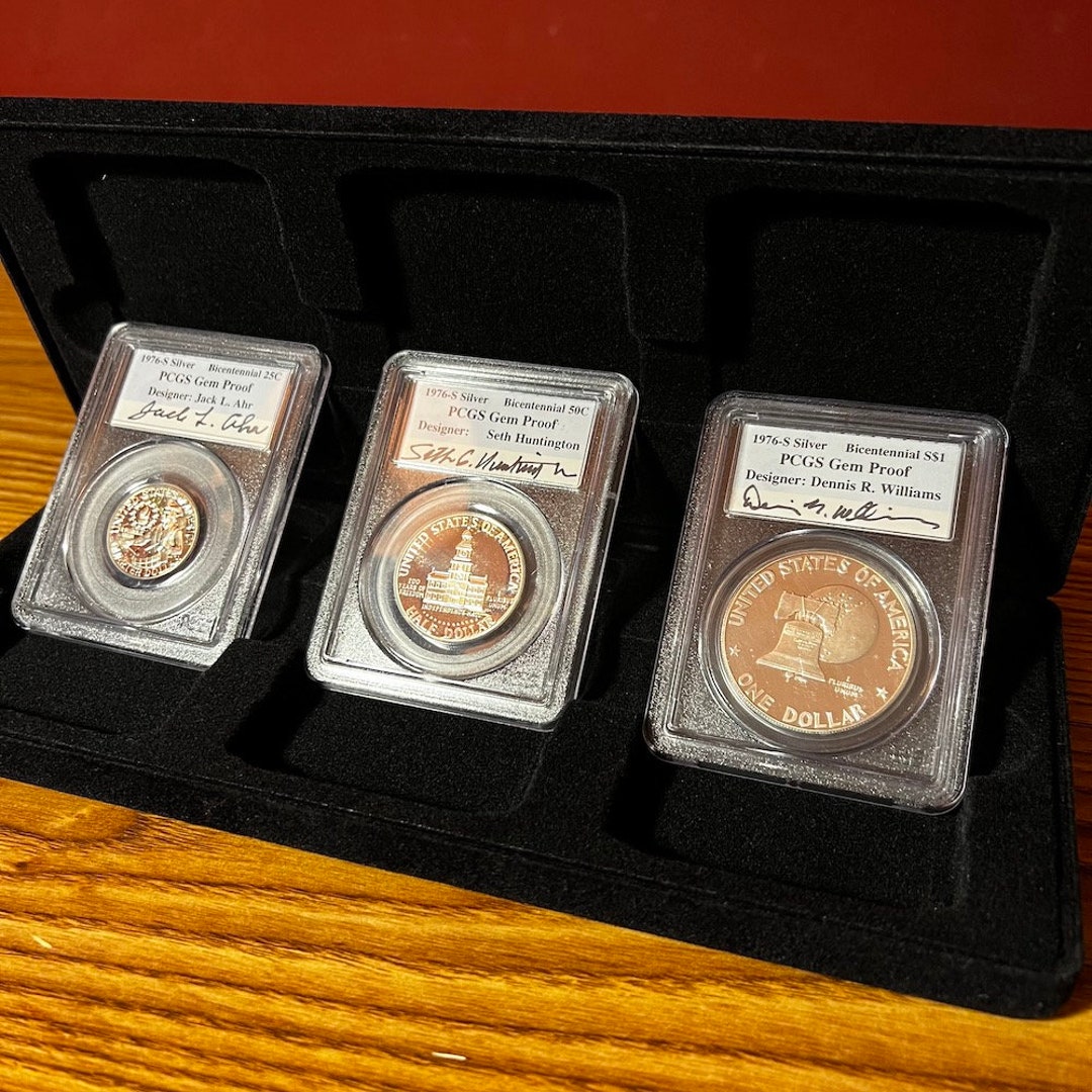 1976-S SIGNED SILVER Bicentennial Mint Set With Case - Etsy