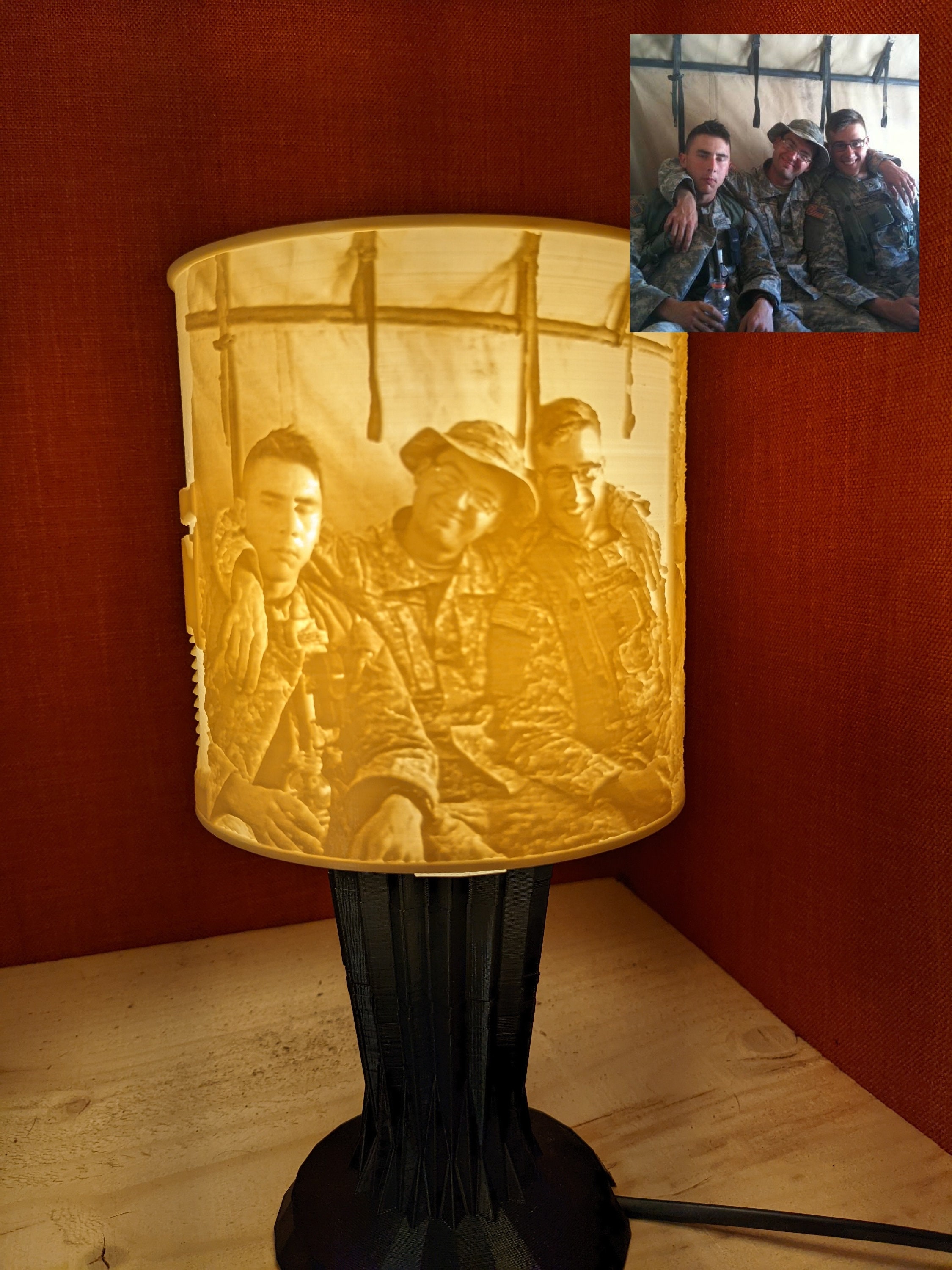 Custom Personalized 3D Printed Lithophane Lamp - Etsy