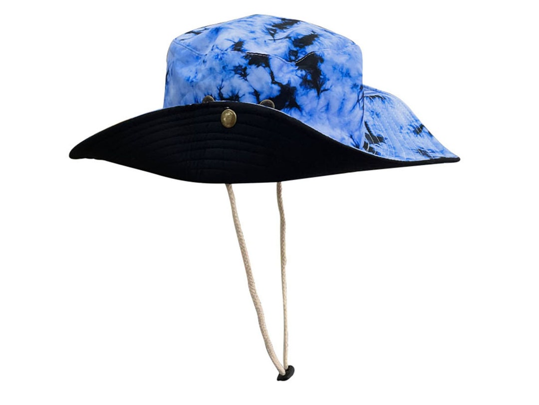 New Stylish Hand Crafted Boonie Bush Hat Tie-dye Blue - Etsy