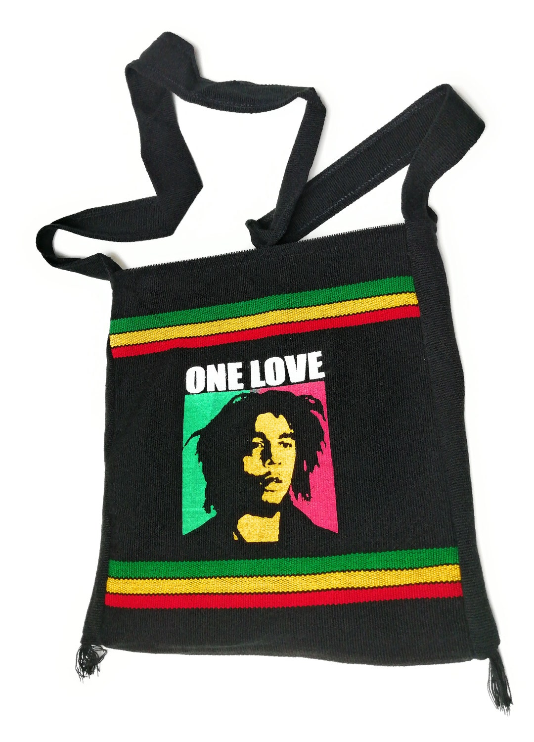 Hand Made Rasta Bob Style One Love Print Shoulder Bag - Etsy