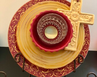 Plate With Cross | Etsy