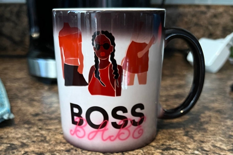 Heat Activated Coffee Cup, Magic Color Changing Mug, Heat Sensitive ...