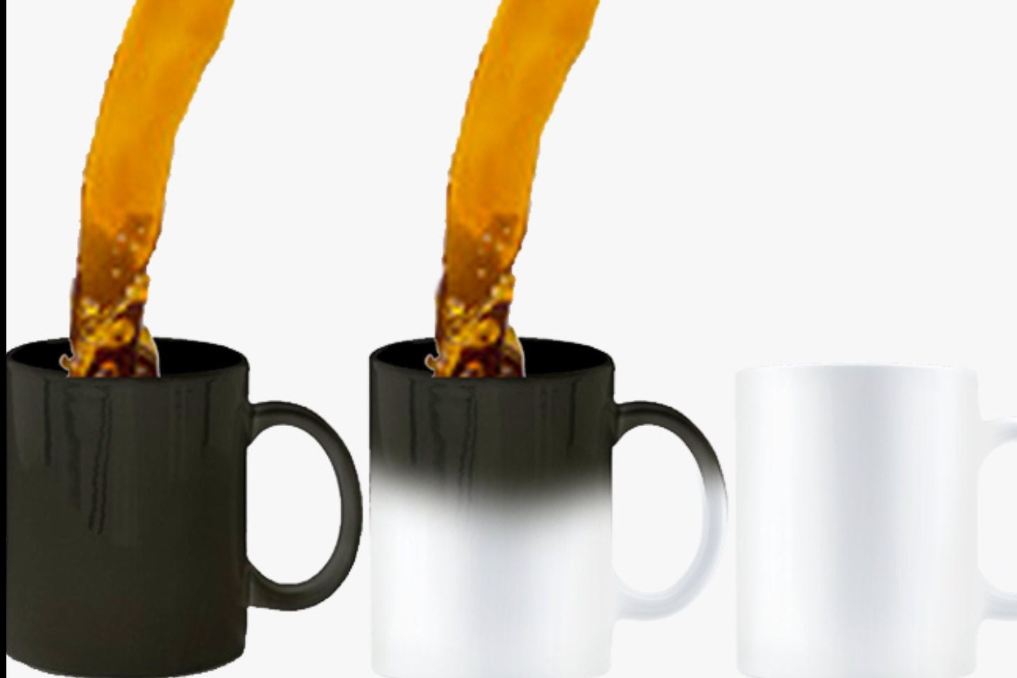 Heat Activated Coffee Cup, Magic Color Changing Mug, Heat Sensitive ...