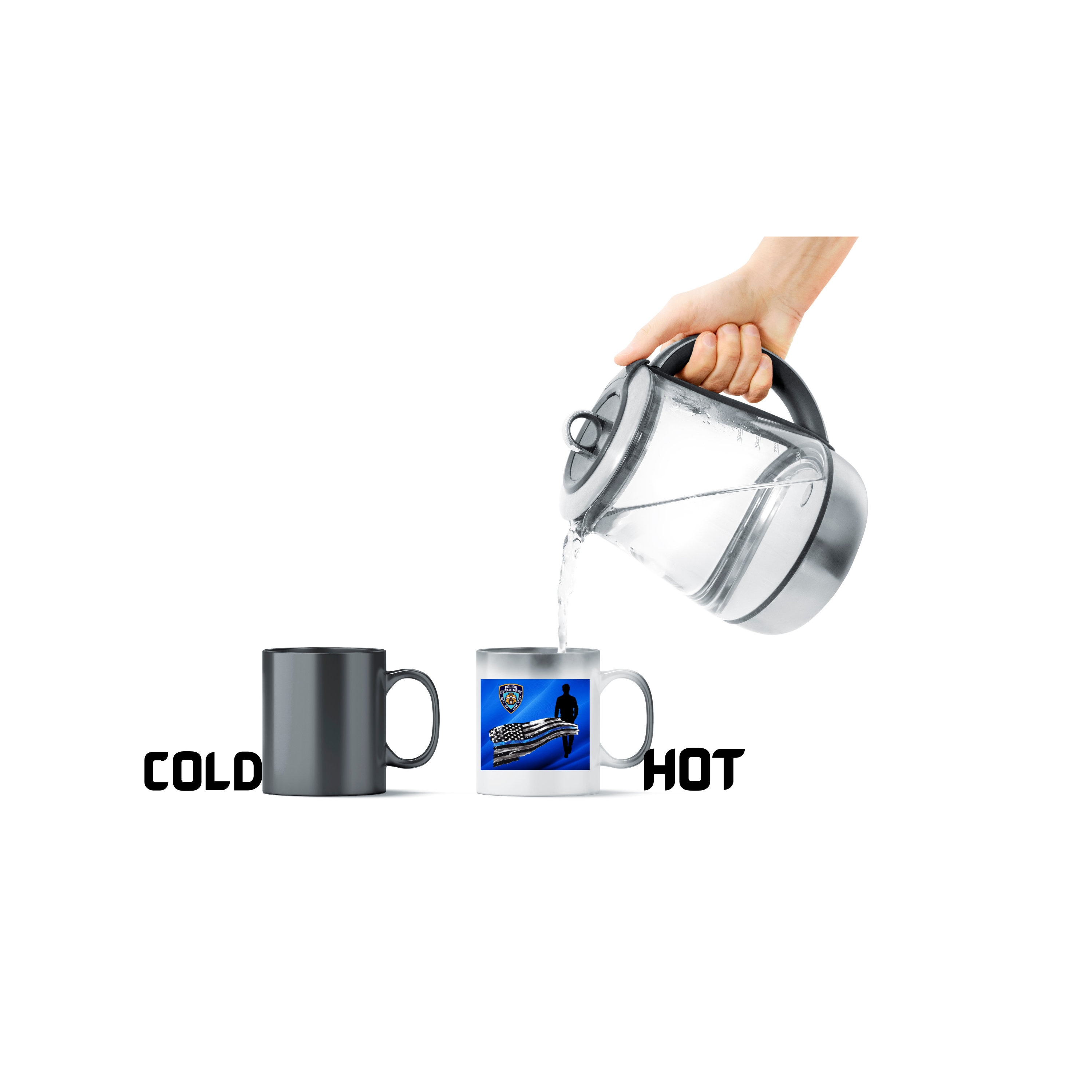 Heat Activated Coffee Cup, Magic Color Changing Mug, Heat Sensitive ...