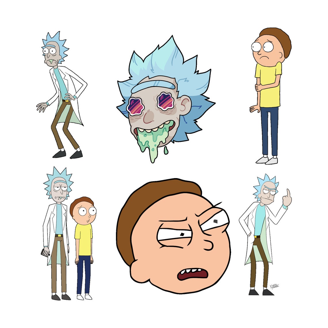Rick and Morty SVG Rick Morty SVG Cut File Bundle Rick and Morty Vector ...
