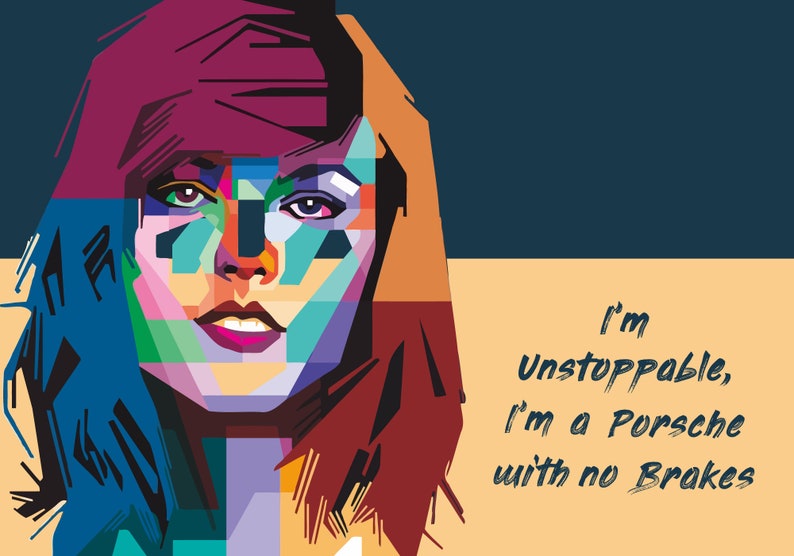 Taylor Swift Svg I'm Unstoppable Svg Blue Svg Taylor - Etsy