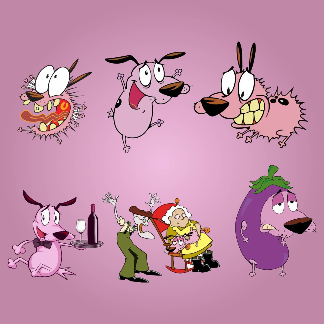 Courage the Cowardly Dog Sticker Courage the Cowardly Dog - Etsy