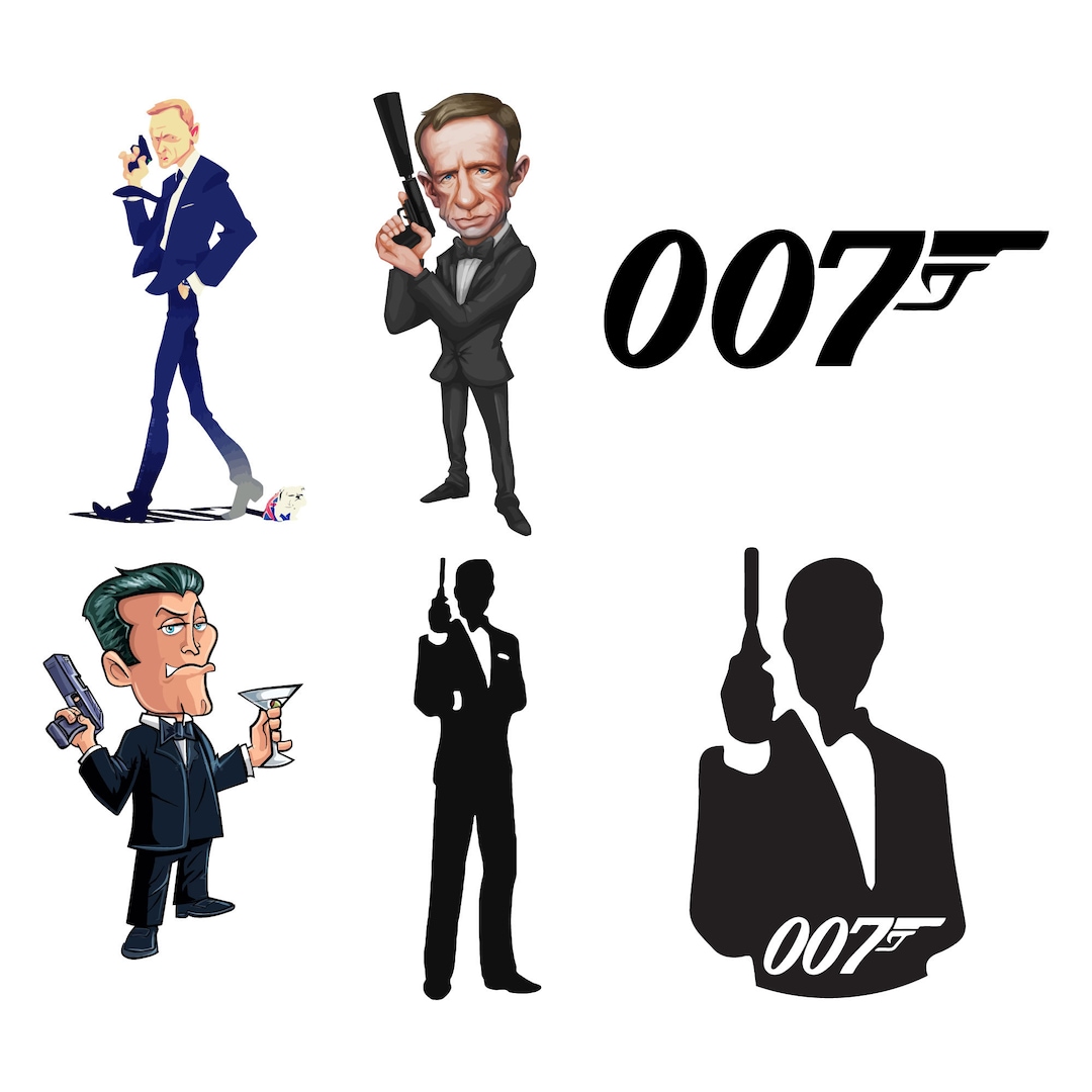 James Bond SVG File Download Digital File James Bond 007 James Bond ...