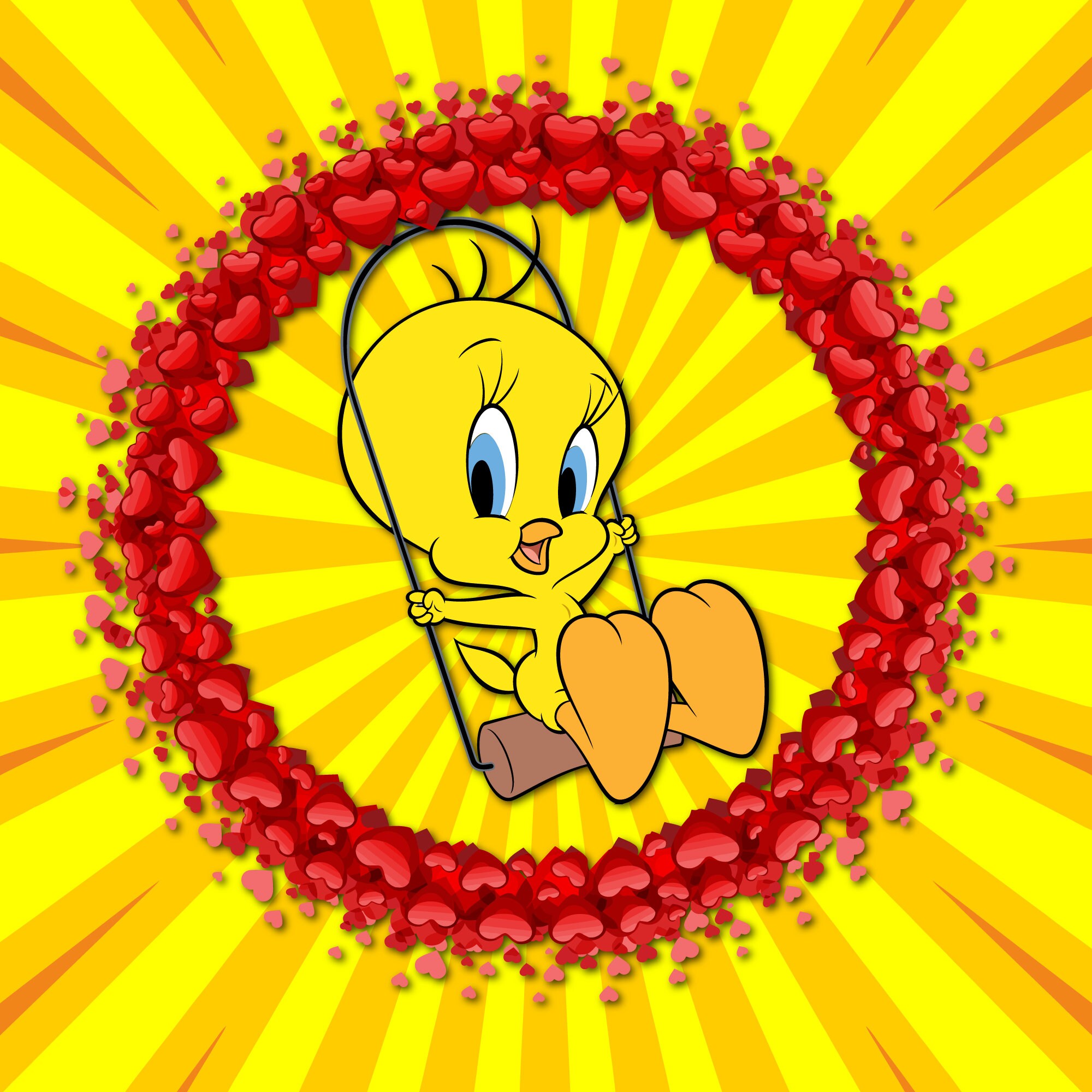 Tweety Bird Printable Digital Stickers Tweety Bird Svg - Etsy