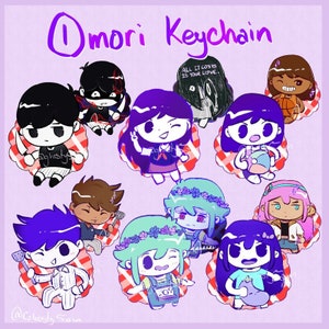 Omori Acrylic Keychain Sunny Basil Mari Hero Kel Aubrey - Etsy