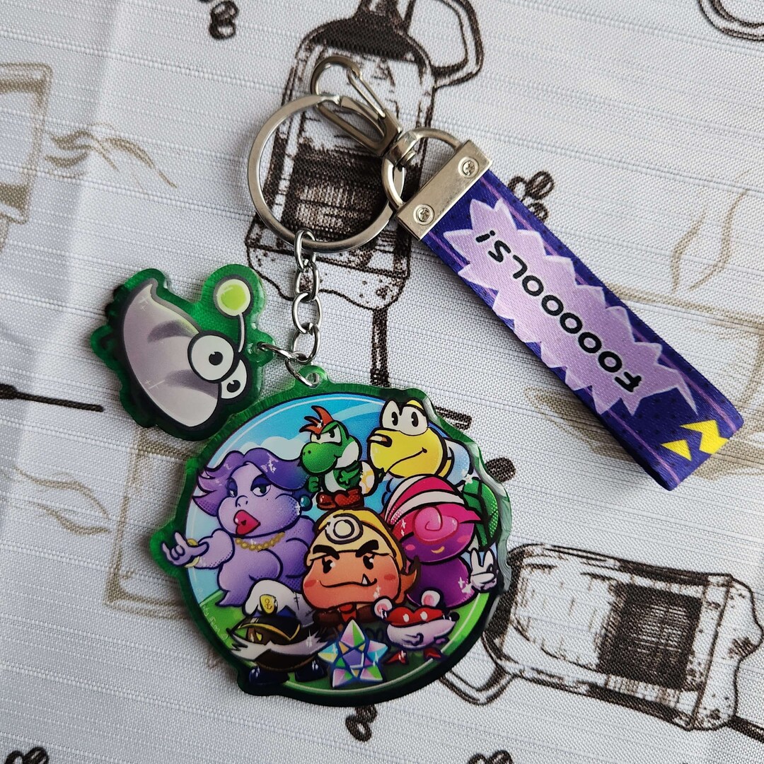 TTYD PAPER MARIO Keychain Set - Paper Mario Partner - Etsy
