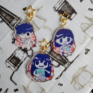 Omori Acrylic Keychain Sunny Basil Mari Hero Kel Aubrey - Etsy