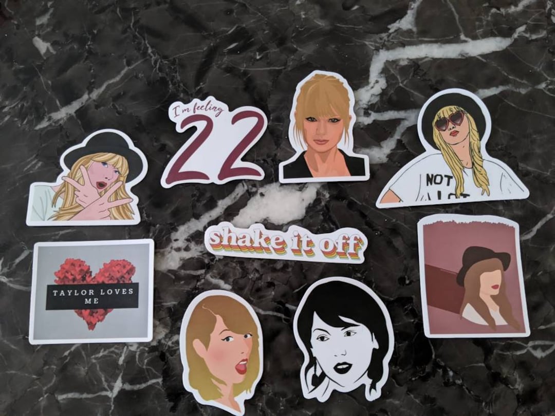 Taylor Swift Red Album Eras Tour Inspired Stickers Swiftie Gift FREE ...
