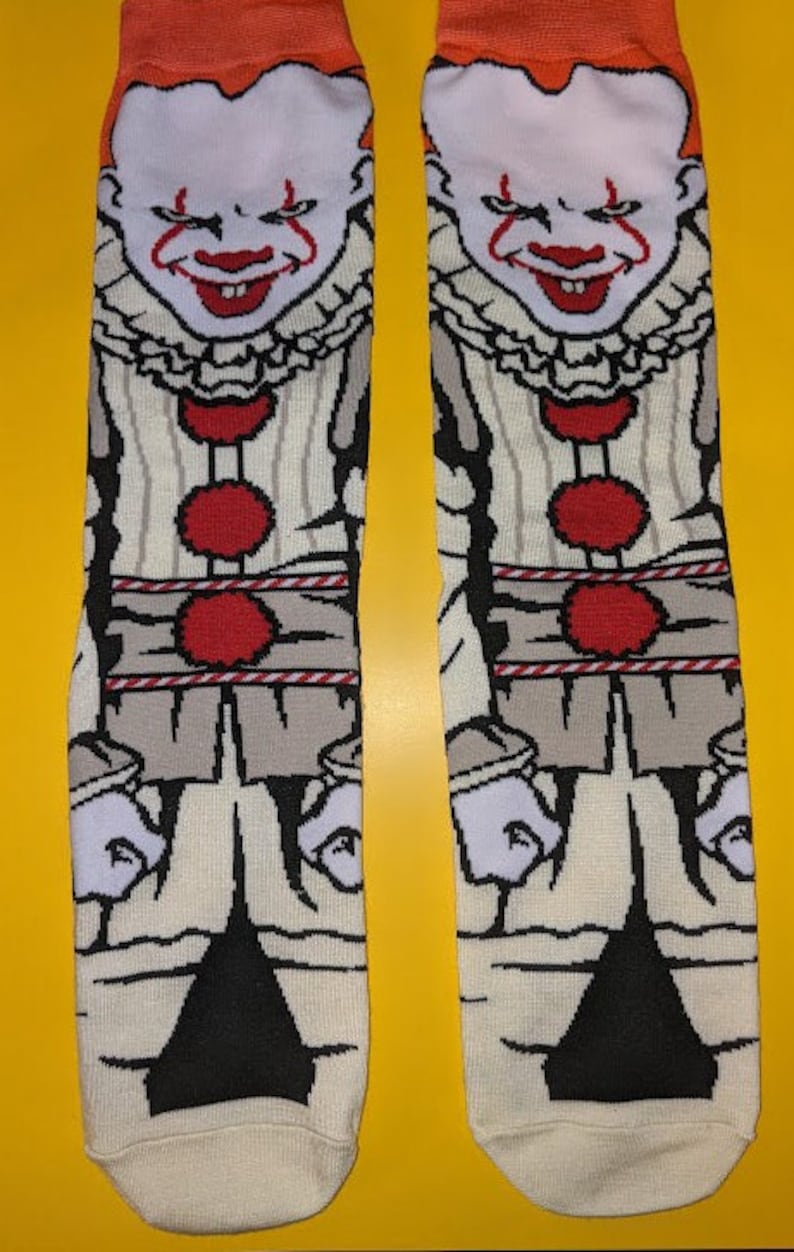 IT Pennywise Socks Adult Scary Horror Gift Character Socks Horror Movie ...