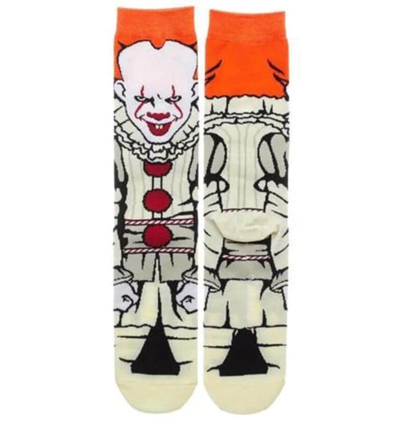 IT Pennywise Socks Adult Scary Horror Gift Character Socks Horror Movie ...