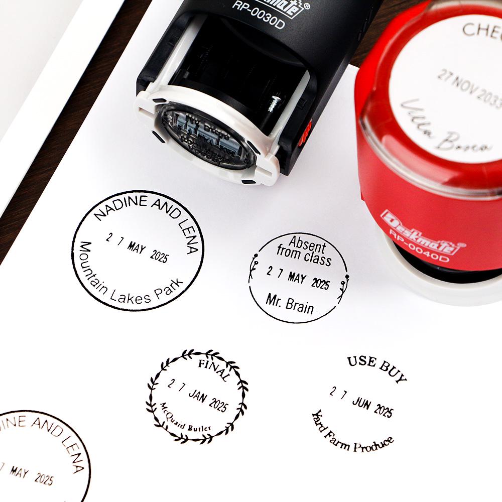 Personalised Date Stamp, Self-inking Personalized Date Stamp, Checked ...