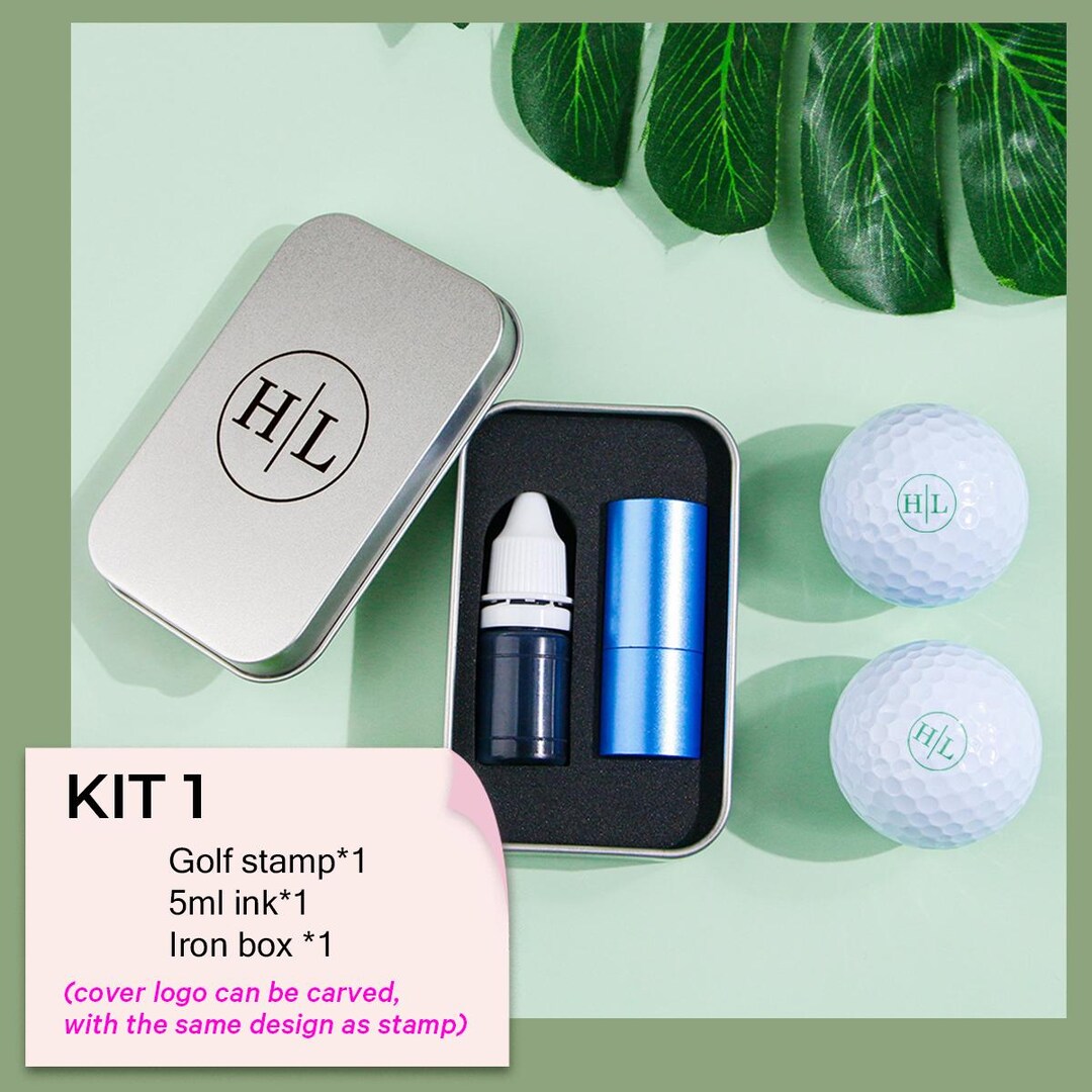Personalized Golf Ball Marker Stamp Kit, Golf Gifts Stamp Kit, Custom ...