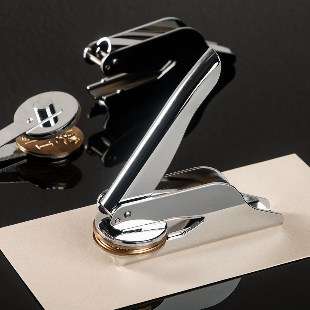 Personalized Logo Embosser Stamp, Custom Embossing Stamp, Embossing ...