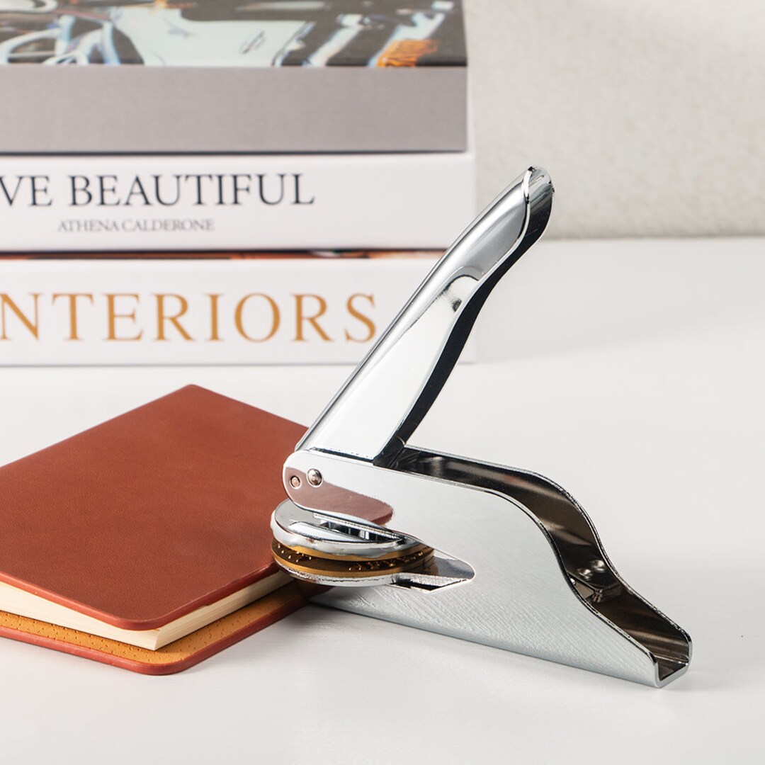 Personalized Book Embosser, Library Embosser Stamp, Custom Embosser ...