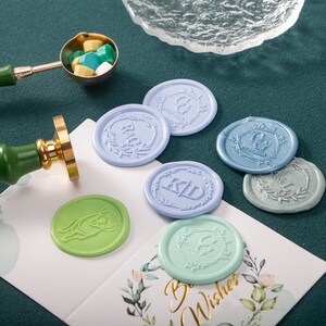 Dark Green Wax Stamp Kit,custom Wax Seal Stamp,personalised Wax Seal ...