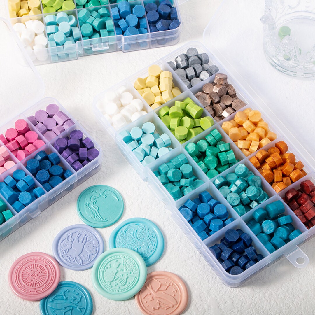 8 Types Wax Beads Set, Sealing Wax Beads, Melting Wax, Wax Seal Tools ...