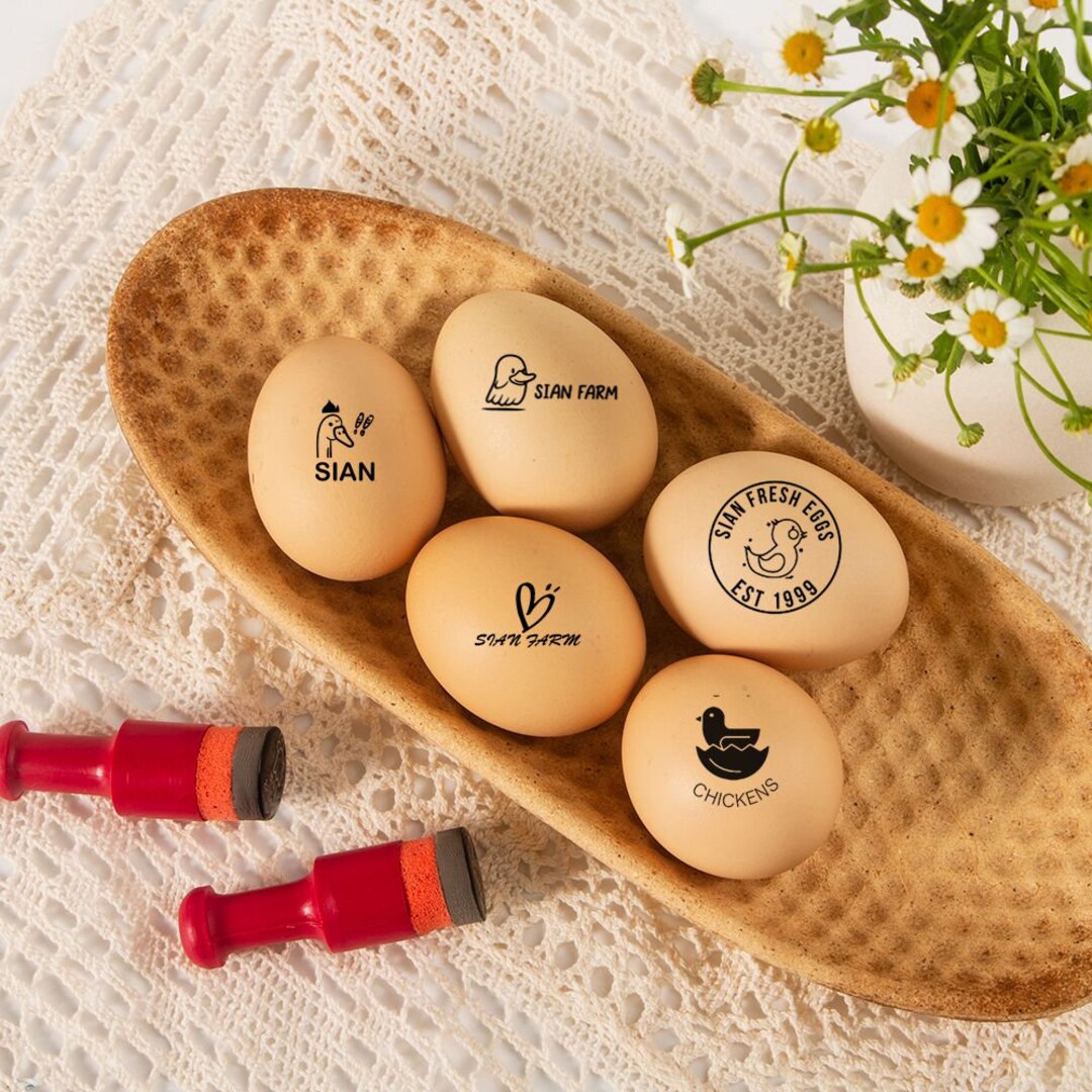 Egg Stamp From Sian Farm,new Personalized Egg Seal,custom Fresh Egg ...