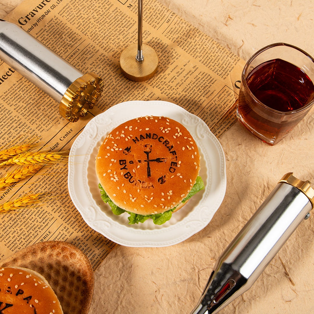 Your Logo, Custom Burger Stamp, Bbq Branding Personalised, Bread Stamp ...