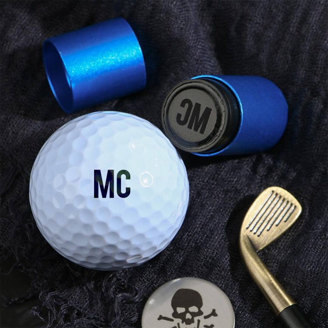 Golf Ball Stamps for Men, Golf Ball Stamper Initials, Gift Idea Golf ...