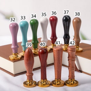 55 Types Stamp Handle, Wax Seal Stamp Handle, Retro Handle, Wood Handle ...