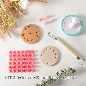 Mini Stamp Number Stamp Set Mini Number Pottery Tools Polymer Clay ...
