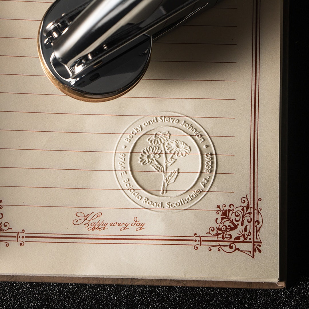 Embossing Stamp for Library Stamp, Artwork Authenticity Embosser ...