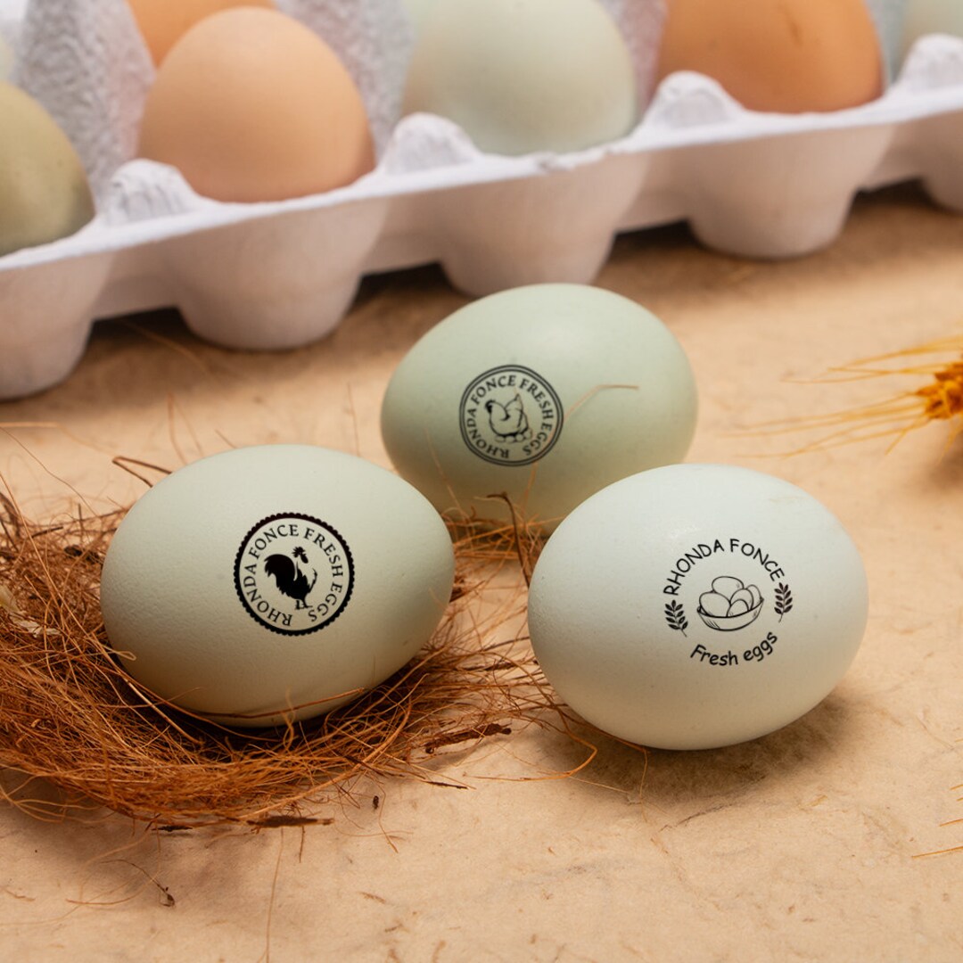 Custom Egg Stamps for Fresh Eggs, Egg/duck Egg Marking Ink Stamps ...