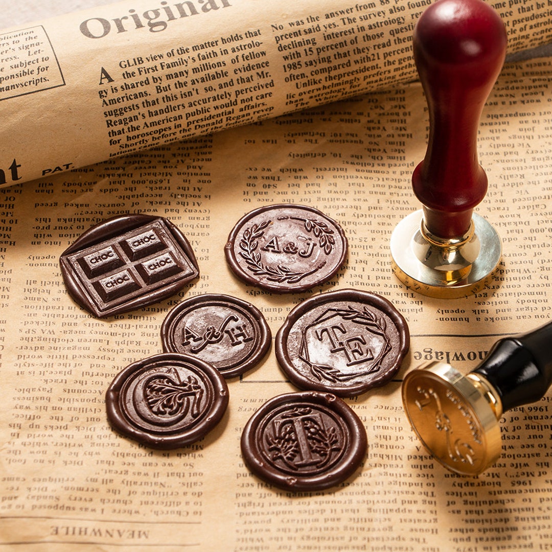 Chocolate Wax Stamp,personalized Stamps, Wedding Chocolate Stamps ...
