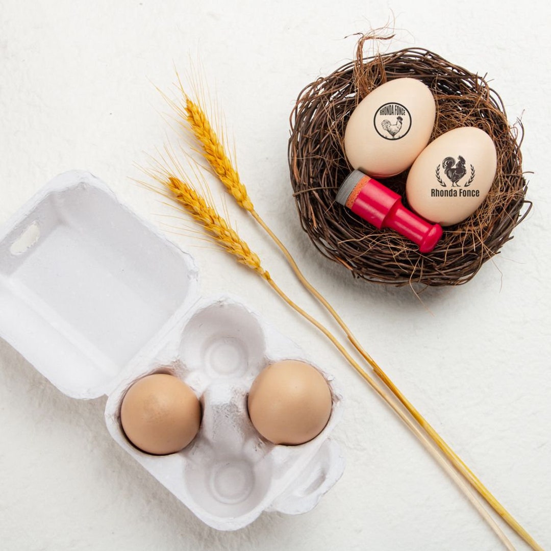 Personalized Egg Stamps, Cute Egg Stamps for Fresh Eggs With Ink ...