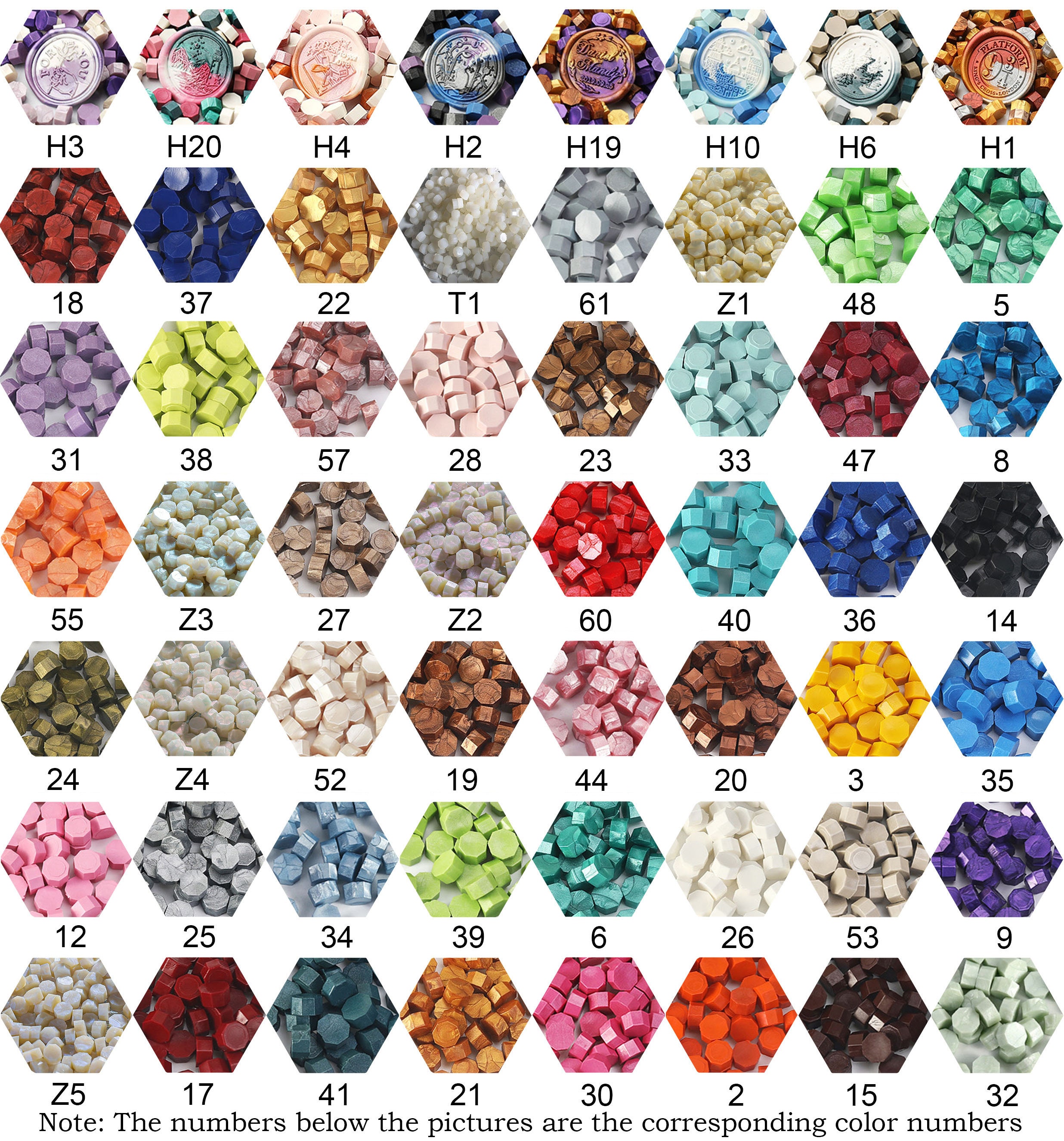 40 Pcs/bag Wax Stamp Beads56 Colors for Wax Sealwax Seal - Etsy UK