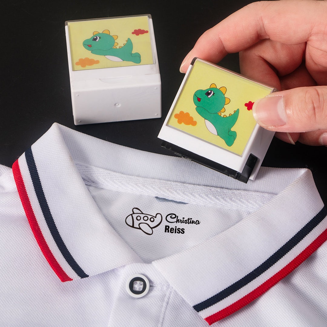 Cutom School Label Clothing Stamp, Stamp for Kids, Fabric Stamp, Logo ...