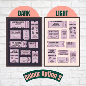 Custom Gig Ticket Poster // Personalised Concert Ticket Stub Print ...