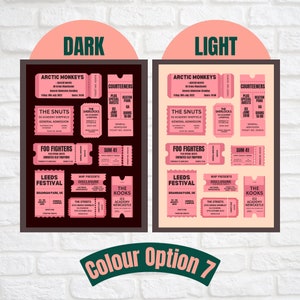 Custom Gig Ticket Poster // Personalised Concert Ticket Stub Print ...