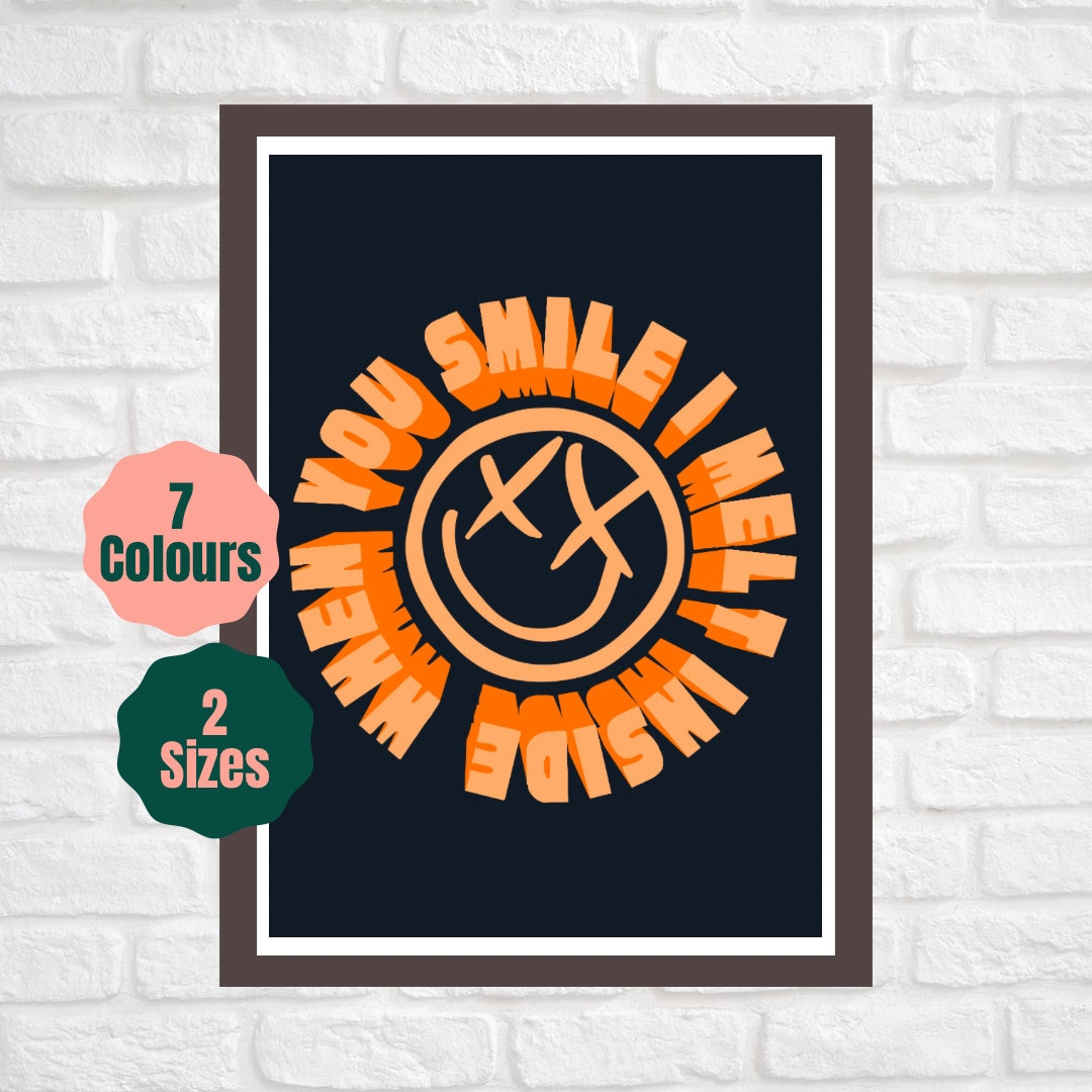 The Rock Show // Music Print // Emo Pop Punk Lyric Poster - Etsy