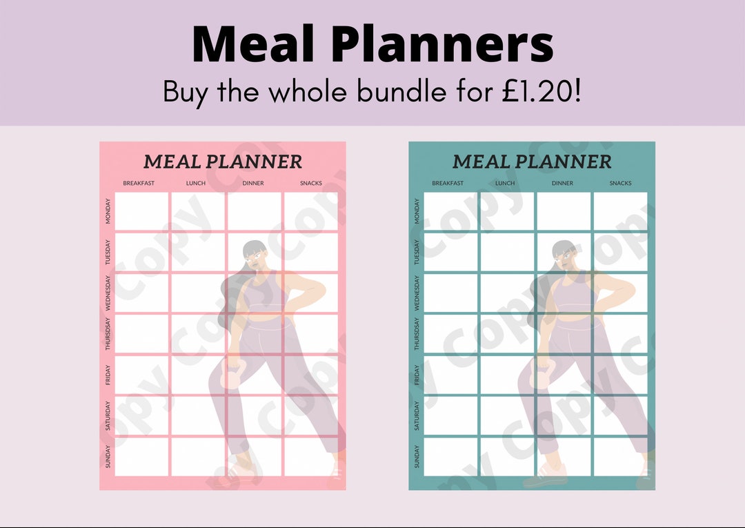 Meal Planner Bundle - Etsy