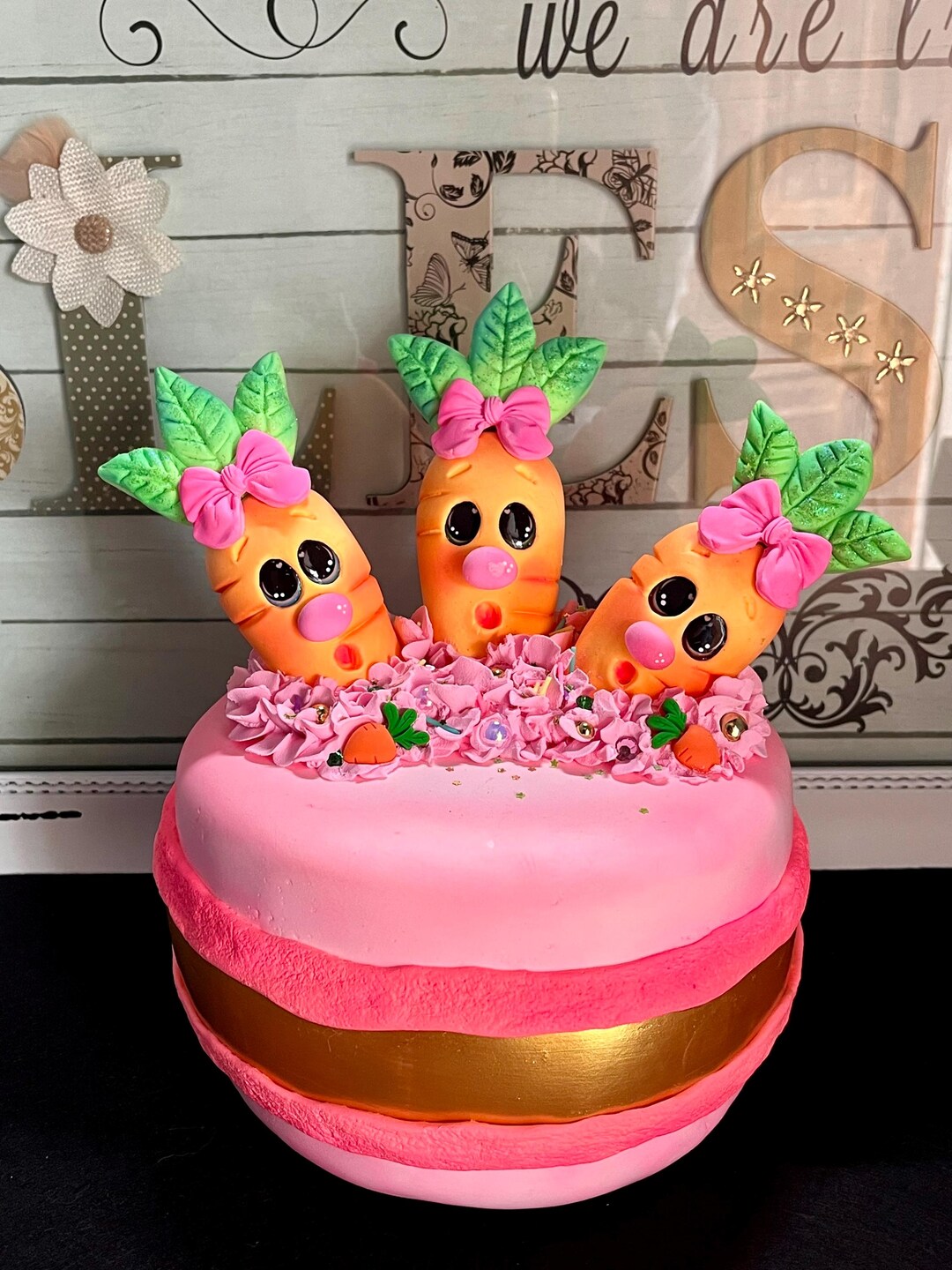 Faux Fake Easter Carrot Macron Centerpiece, Party Decor, Photo Prop - Etsy
