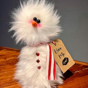 Frazzled Snowman Faux Fur Winter Valentine’s Day Decor - Etsy